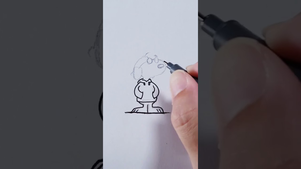 Snoopy | PEANUTS | Drawing TimeLapse #draw #art