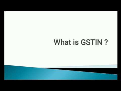 What is GSTIN?