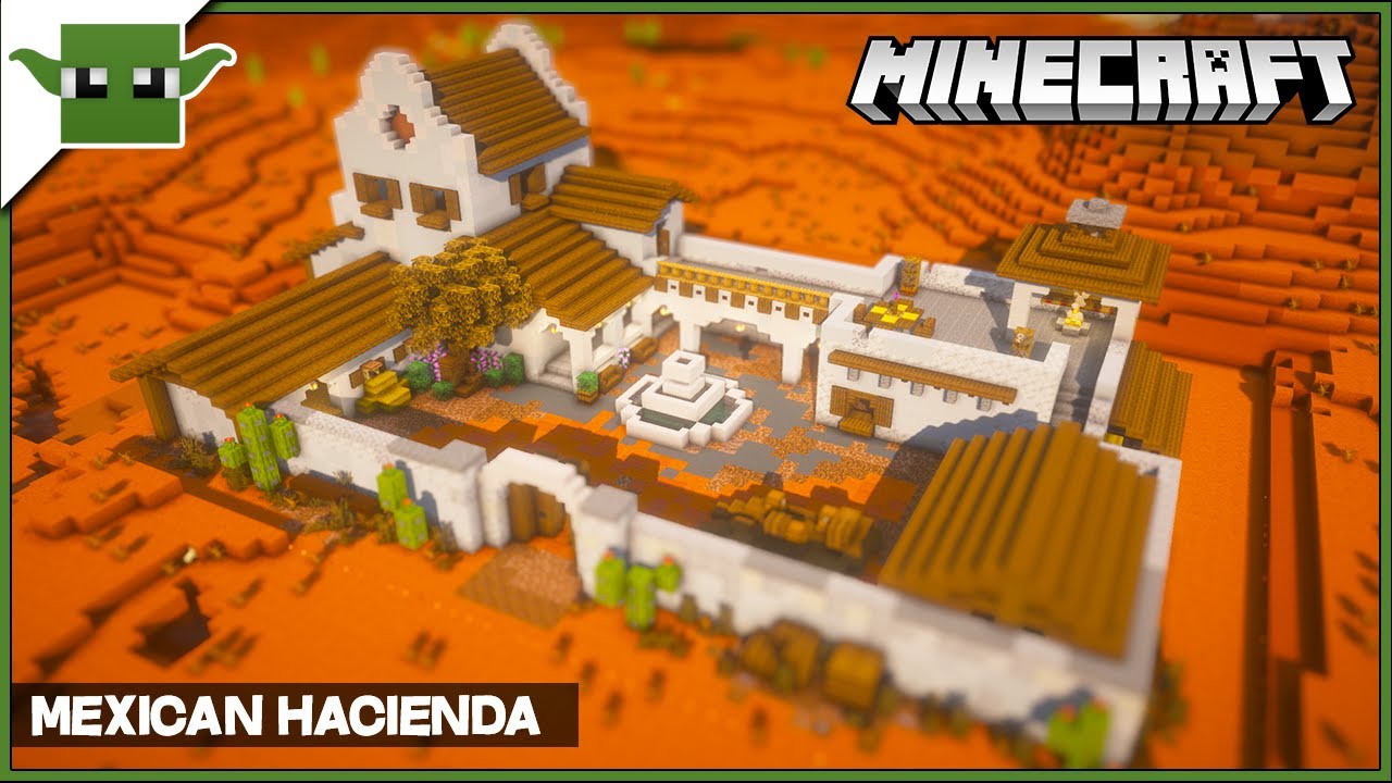 How to Build a Mexican Hacienda in Minecraft - Full Tutorial ...