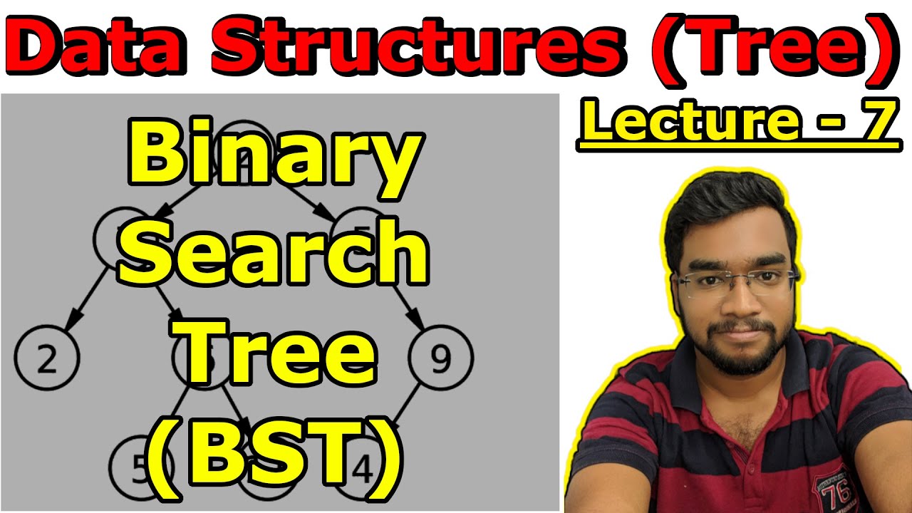 Data Structures (Tree) - Lecture 7 : Binary Search Tree (Traversal, Insertion Deletion & Searching)