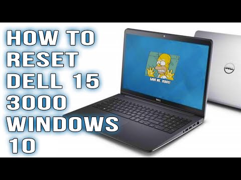 How to Restore Reset a Dell Inspiron 15 3000 Windows 10