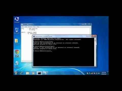 Introduction to Windows command line tools dig and whois