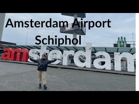 Amsterdam Airport Schiphol in Netherlands Walking Tour | 2024 Airport Walking Tour |#airporttour