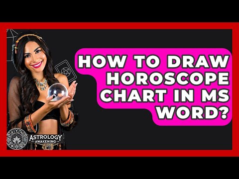 How To Draw Horoscope Chart In MS Word? - Astrology Awakening