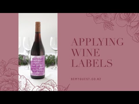 How to apply custom labels onto your wine bottles - advice & tips