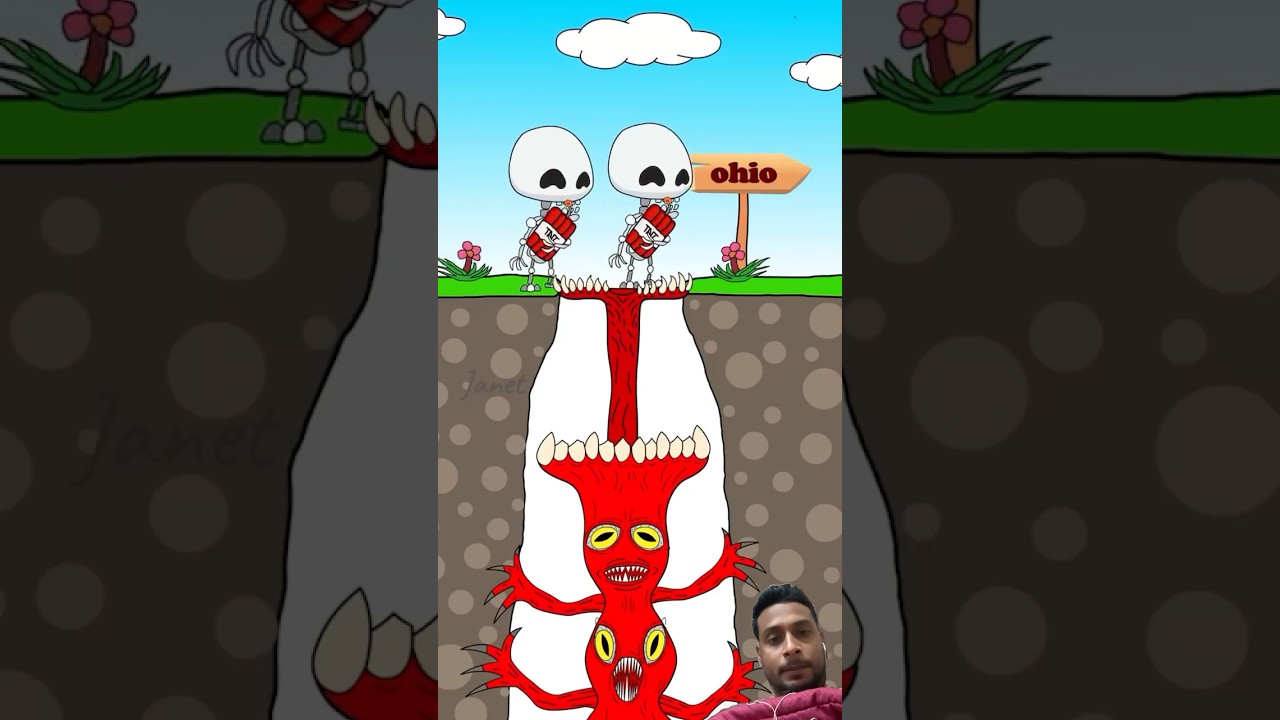 3 ￼ monsters, animation, and cartoon video #animation #cartoon #monster #shorts #tending #viralvideo