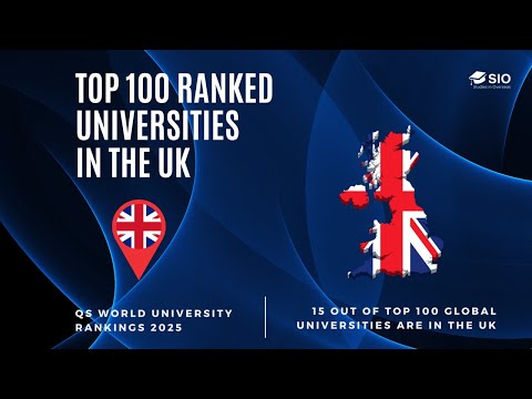Top 100 ranked universities in UK