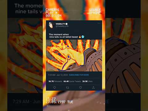 nine tails vs all tailed beast #shorts #viral #anime #ninetails