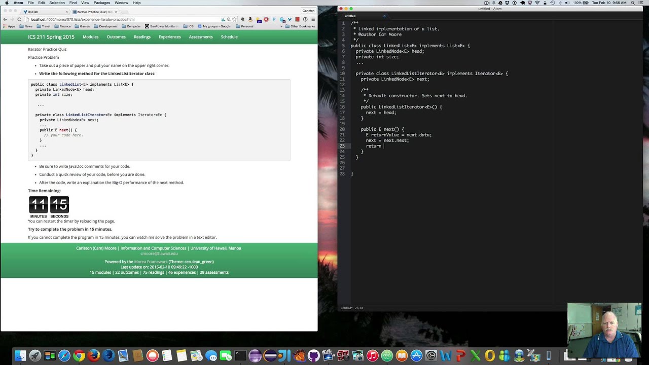 List Iterator Practice