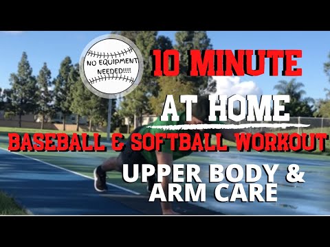 10 Minute ARM / UPPER BODY Workout for YOUTH Baseball & Softball ...