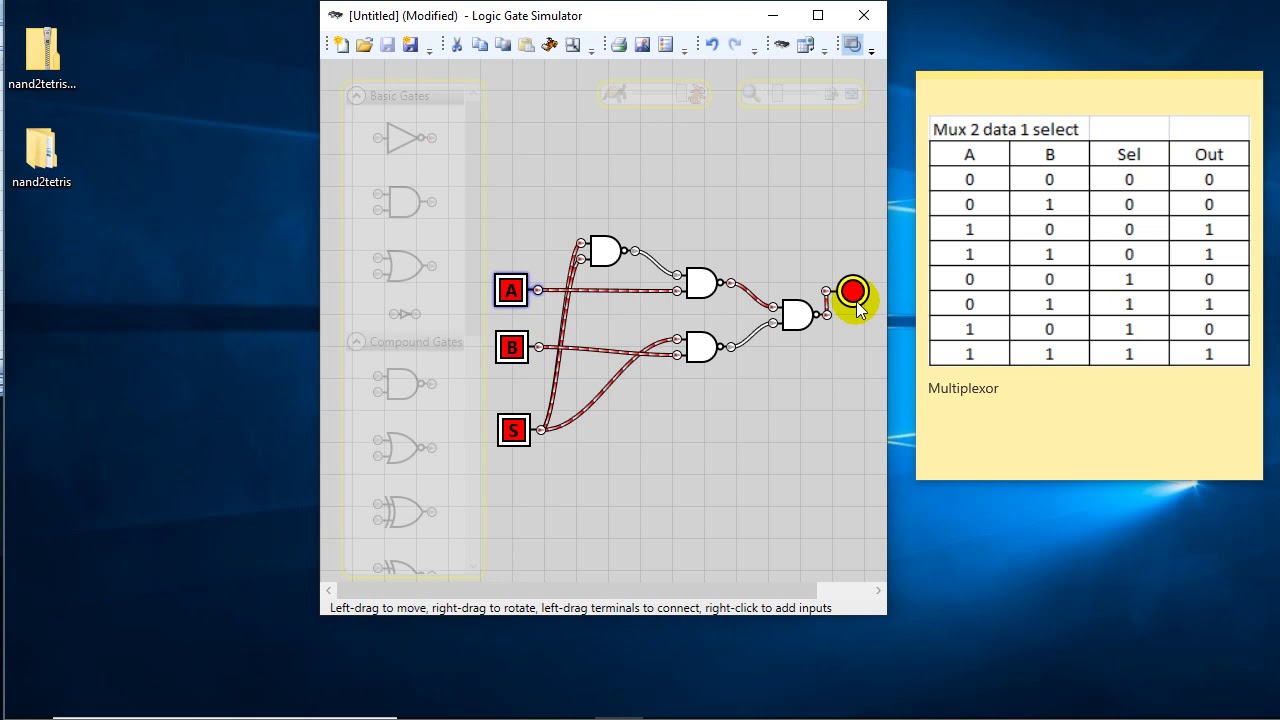 Multiplexor in Hardware Simulator