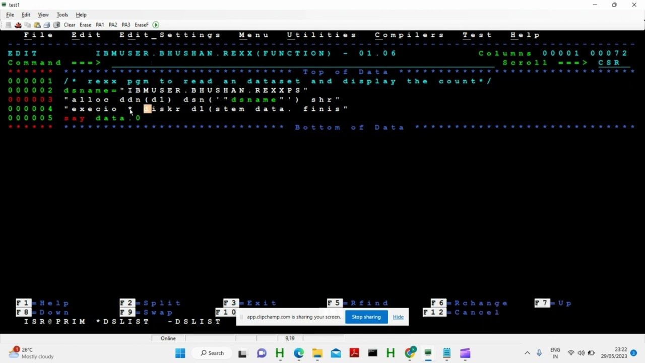 REXX PGM TO READ AN FILE