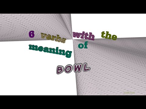bowl - 14 verbs which are synonyms to bowl (sentence examples)