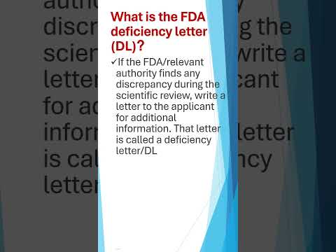 What is the FDA deficiency letter or DL? #analyticalchemistry #chromatography