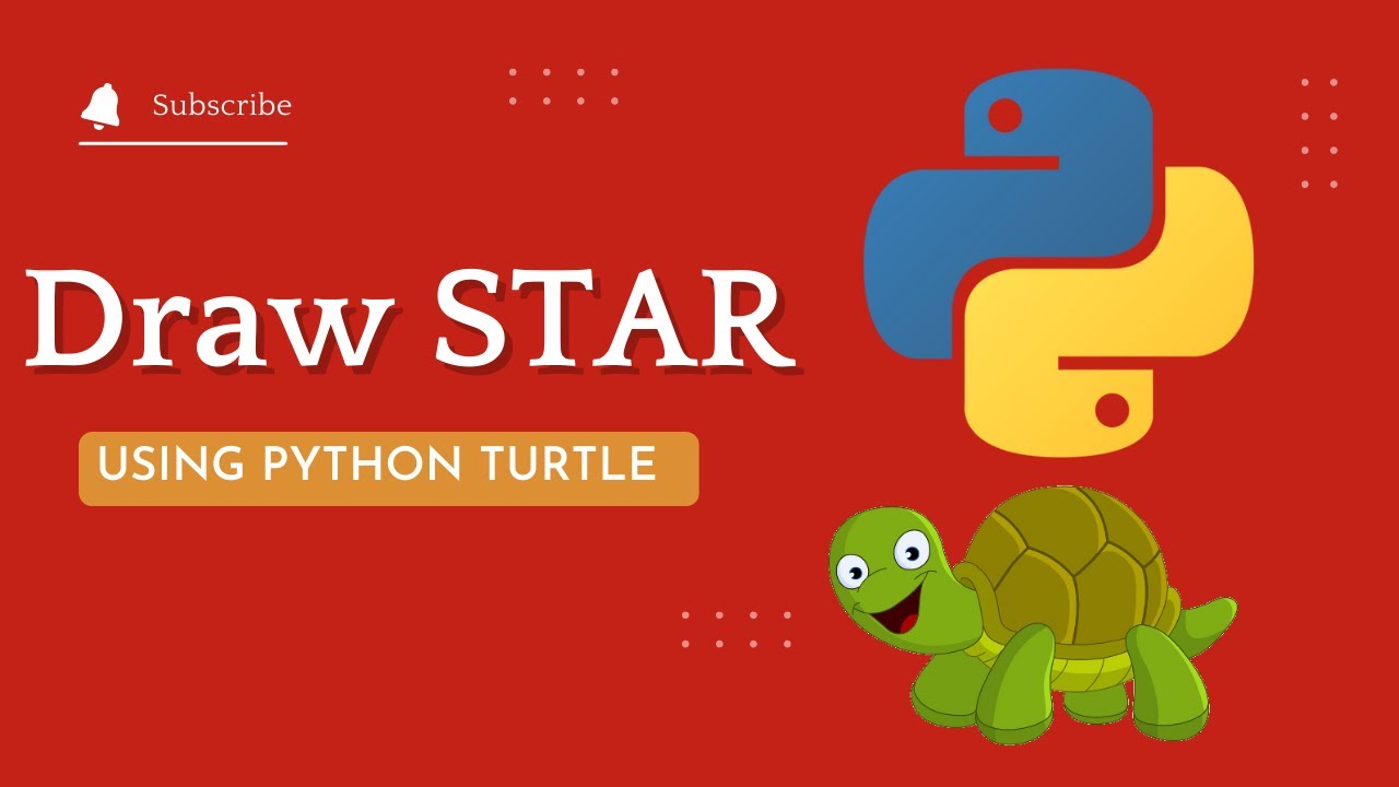 How to Draw a Star with Python Turtle in  3 Minutes