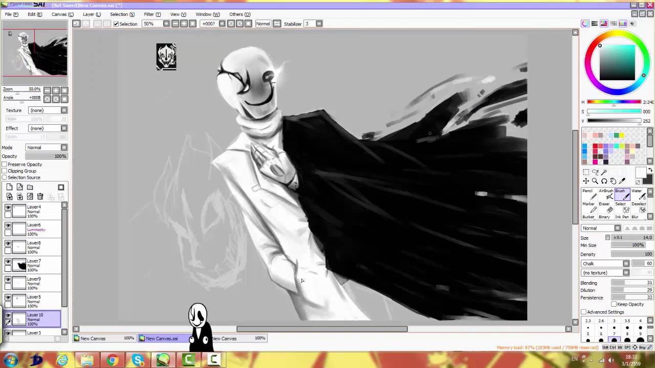 [AC] Speed Paint #71 : Undertale - Gaster