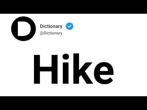 Hike Meaning In English