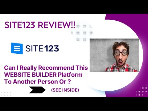 SITE123 REVIEW- Can I Really Recommend This Website Builder Platform To Another Person Or? See(View)