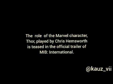 The character of Thor teased in the official trailer of MIB: International