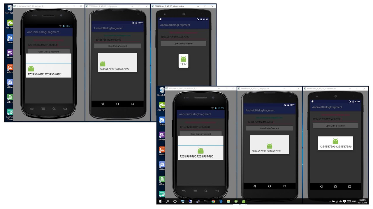 Android DialogFragment example