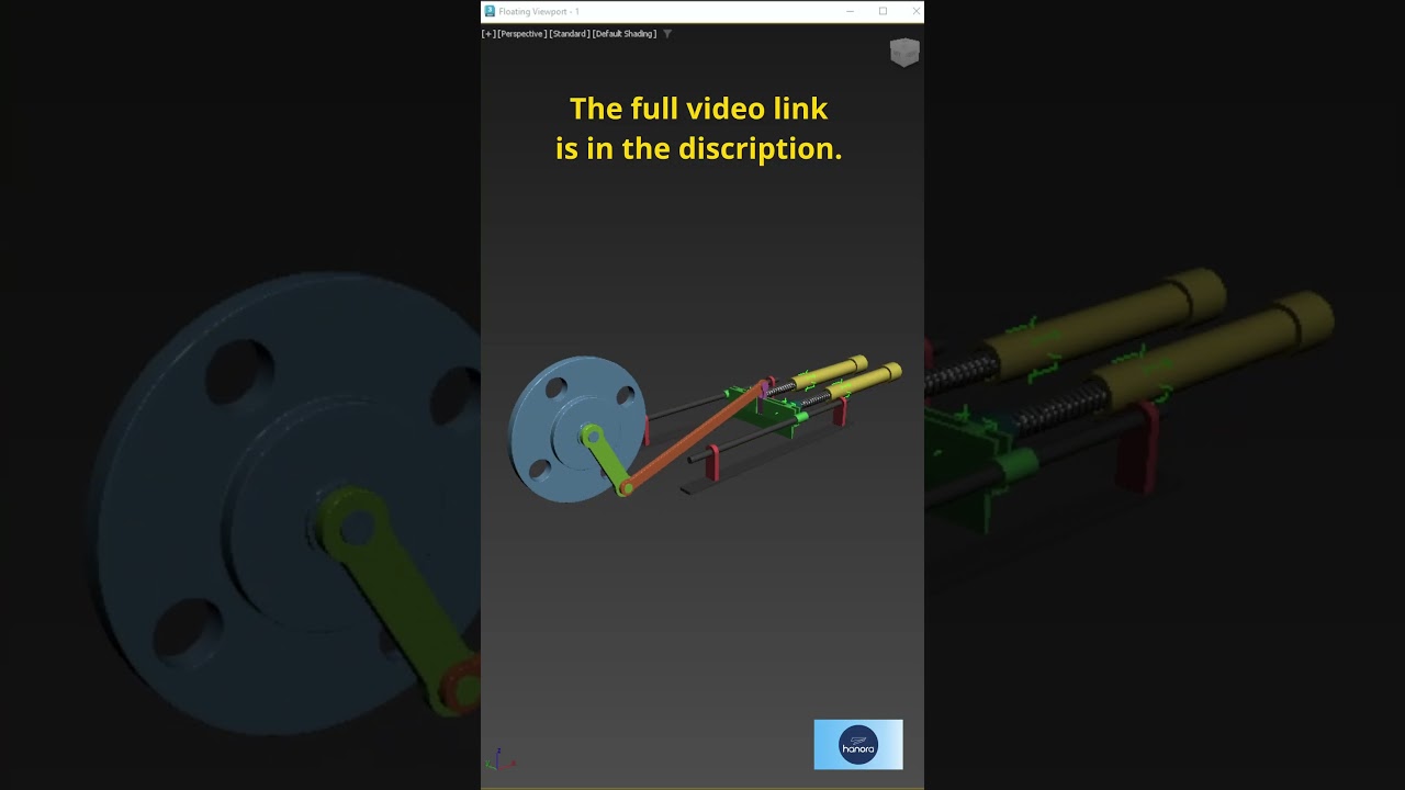 How to rigging slider crank in 3ds max | Hanora 3D