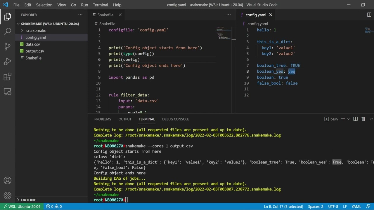 Snakemake #3 Using configfile in your snakemake pipeline
