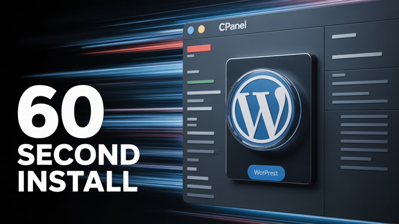 How to install WordPress using cPanel in 60 seconds!