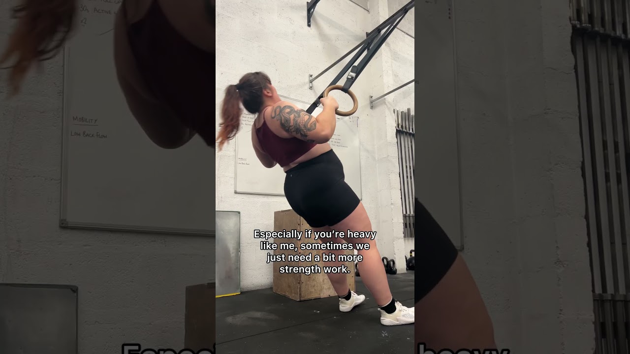 You won’t get CrossFit gymnastics movements by just doing the scaled option #crossfit #crossfitopen