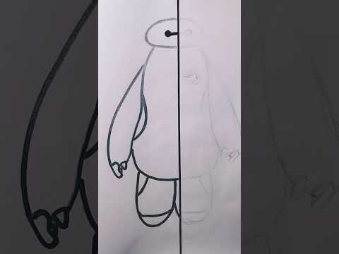 Baymax-project2style 2.0#colordrawings #disneyplus #viralshorts #baymax #bigherosix #animation