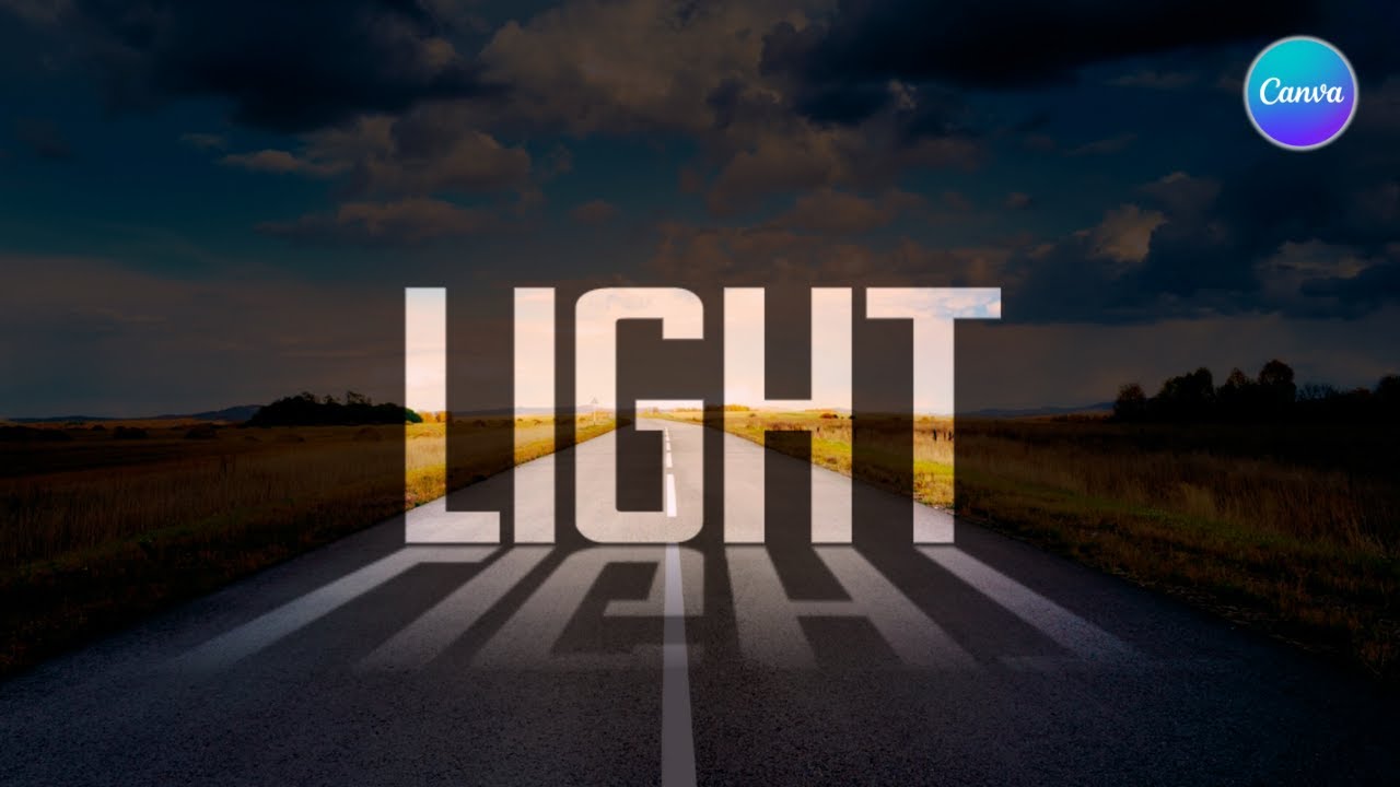Light Text Effect - Canva Tutorial