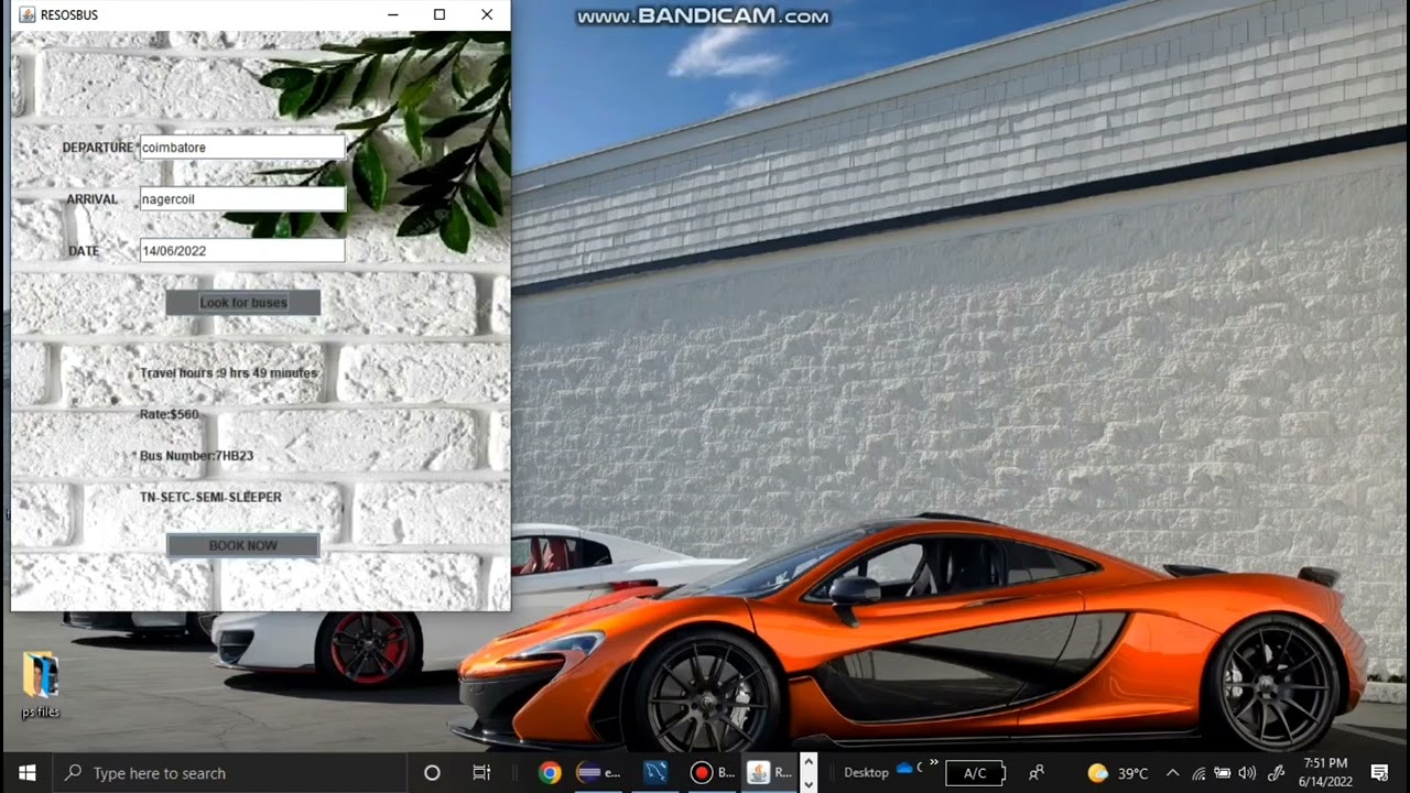 BUS Reservation project using java FX | Resobus | Java |