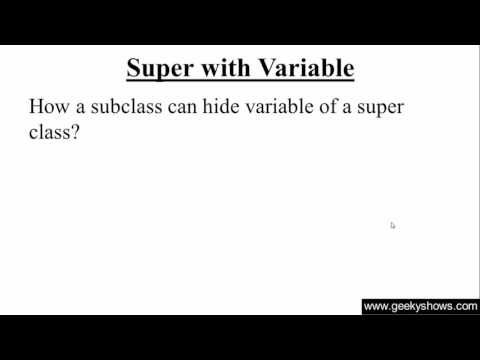 Learn 135 How a Subclass can hide variable of super class in Java Programming Hindi - Mind Luster