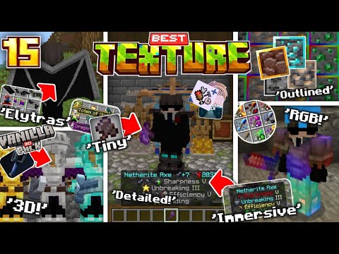 The BEST Texture Packs For Minecraft Bedrock! (Better & Improved MCPE 1.21+)