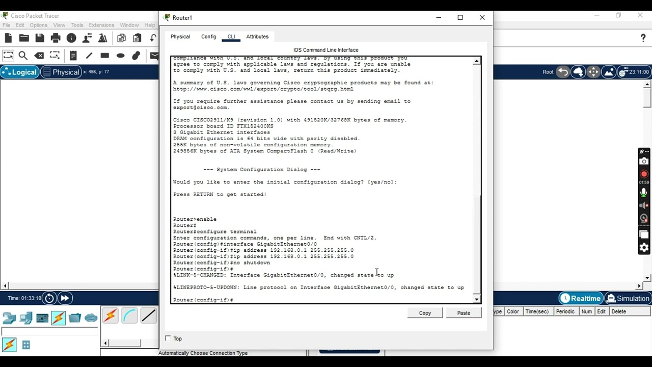 Computer Networks Lab 4 - DHCP Configuration on Router (CLI)