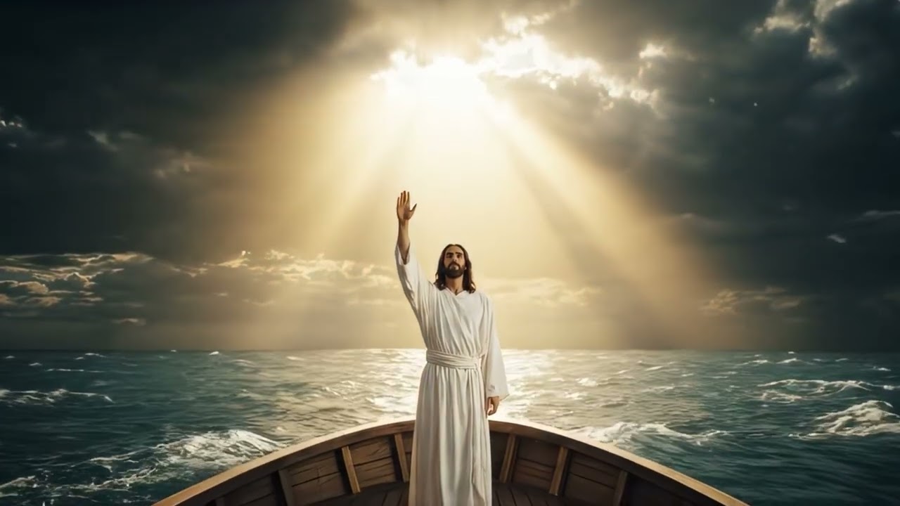 Jesus Christ with Divine Light | Free Animated Stock Footage