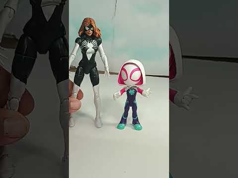 Spider Girl Tricks Spider Woman Of Venom L Marvel Toys #marveltoys #venom #spiderman #viralshorts