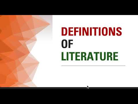 (Lecture-6), Definitions of Literature (Merriam Webster Dictionary, Ezra Pound, Ryan McGinty)