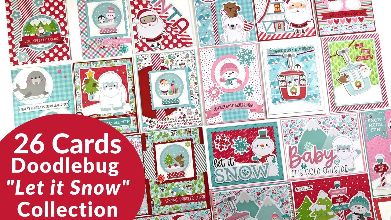 26 Cards | Doodlebug  Design | Let It Snow Collection | 6