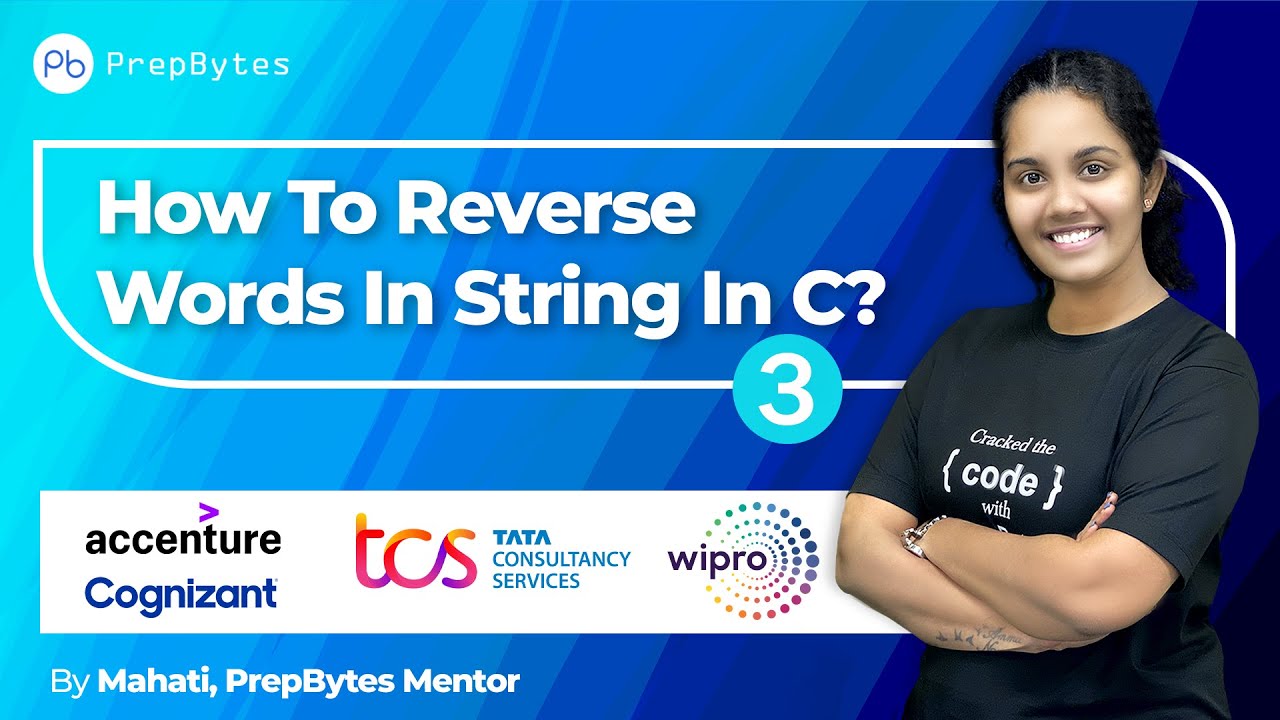 Program To Reverse Words In A String In C Programming #3