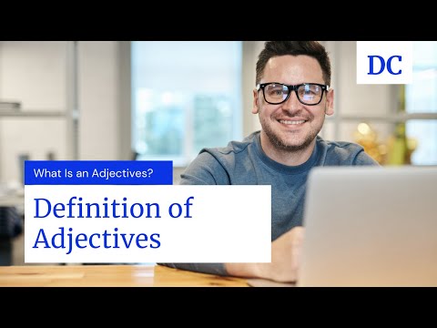 Definition Of Adjective - What is an Adjective - English Grammar Lesson. Adjectives in English