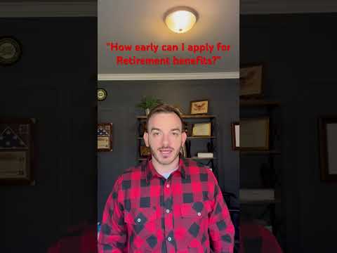 How early can I apply for Retirement benefits #socialsecurity #ssa #retirement