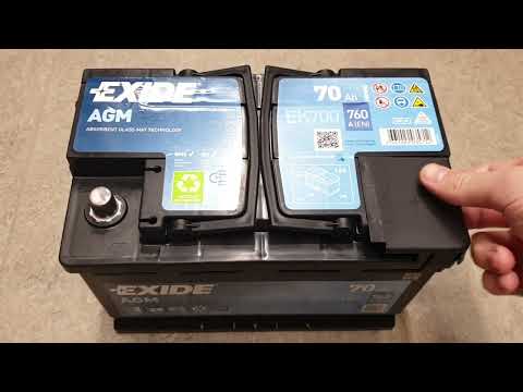 Bilbatteri 12V 70Ah Exide EK700 | batteri-butik.dk