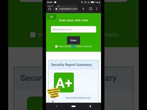 How to check your website security headers?