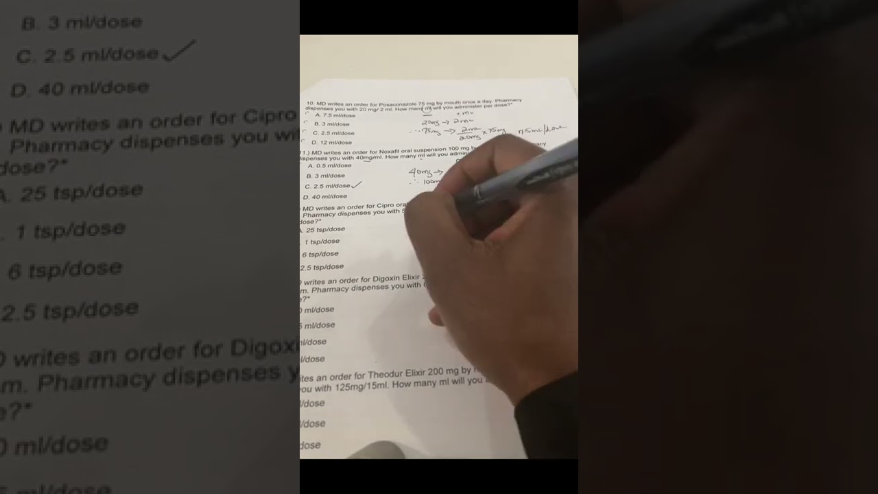 How to solve medication calculations #nursing #pharmacy