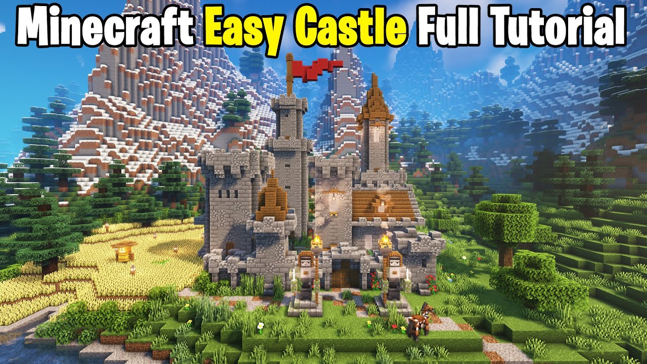 Minecraft: How to Build a Easy Medieval Castle | Tutorial - Minecraft ...