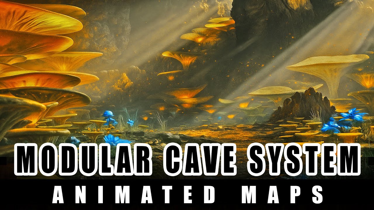 Modular Caves | Beneos Animated DnD TTRPG Battlemaps