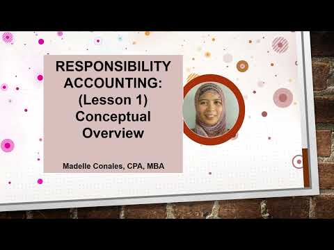 Responsibility Accounting Lesson 1