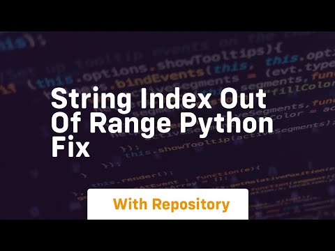 string index out of range python fix