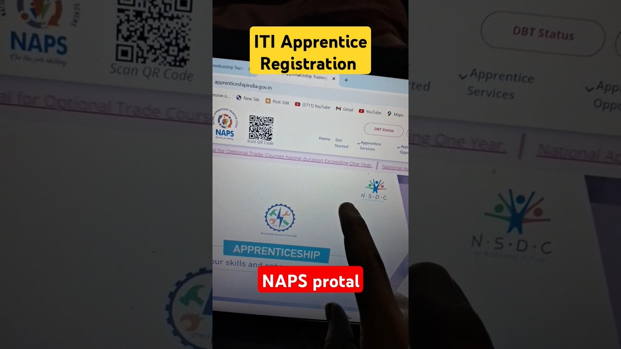 ITI Apprentice Registration 2025 | NAPS Apprentice Registration #Apprentice