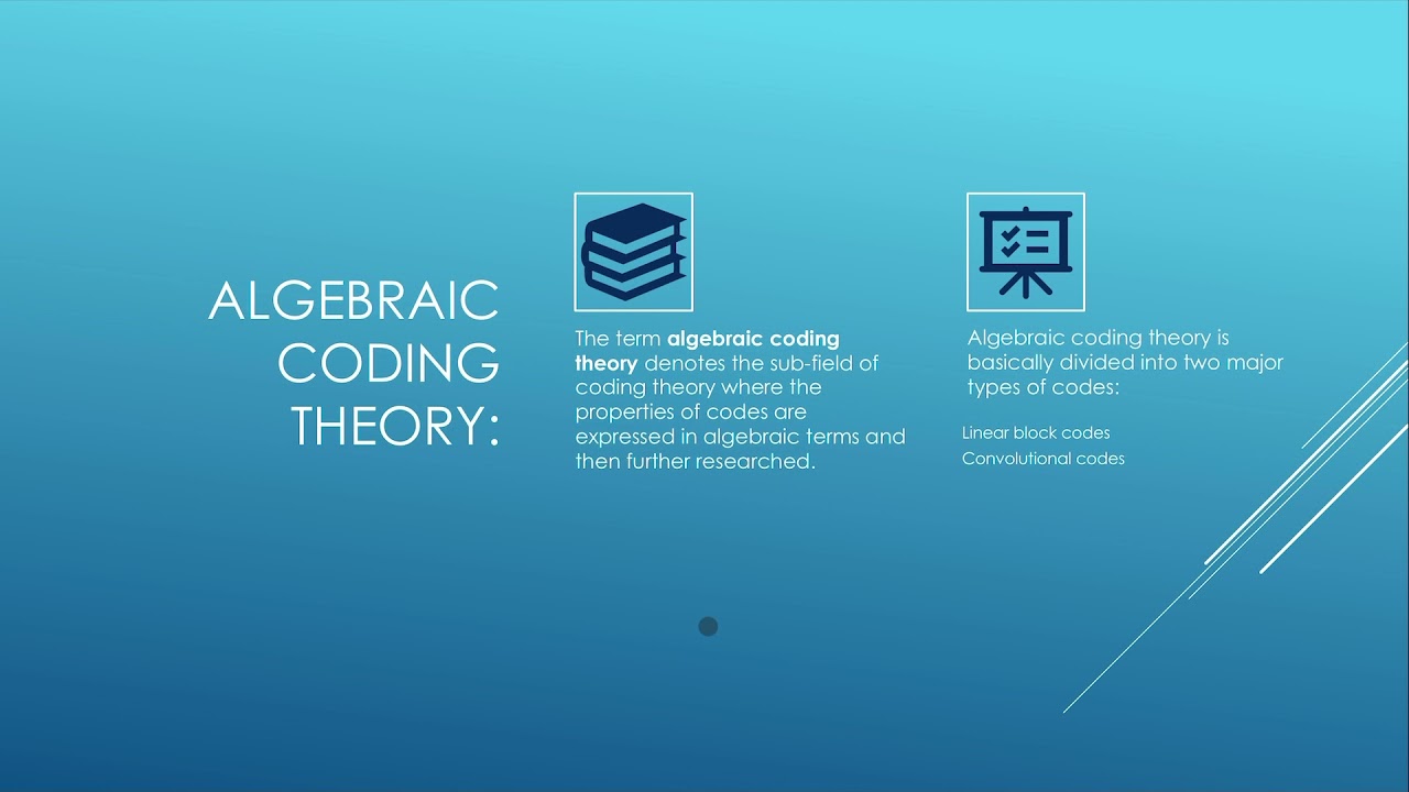 Algebraic Coding Theory